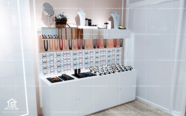 Thiết kế shop giày dép đẹp năng động và trẻ trung.