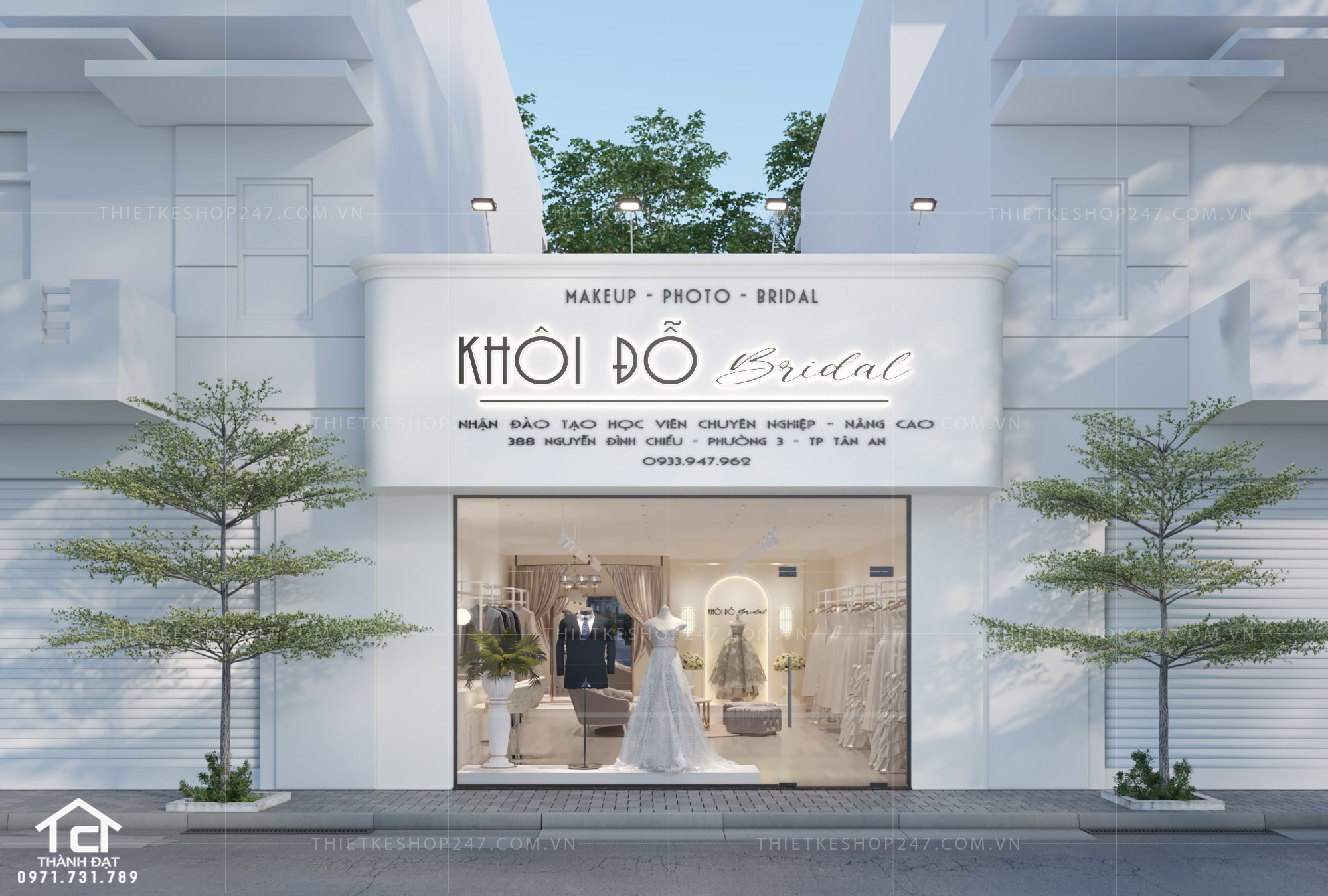 Thiết kế studio áo cưới đẹp sang trọng – Anh Khôi
