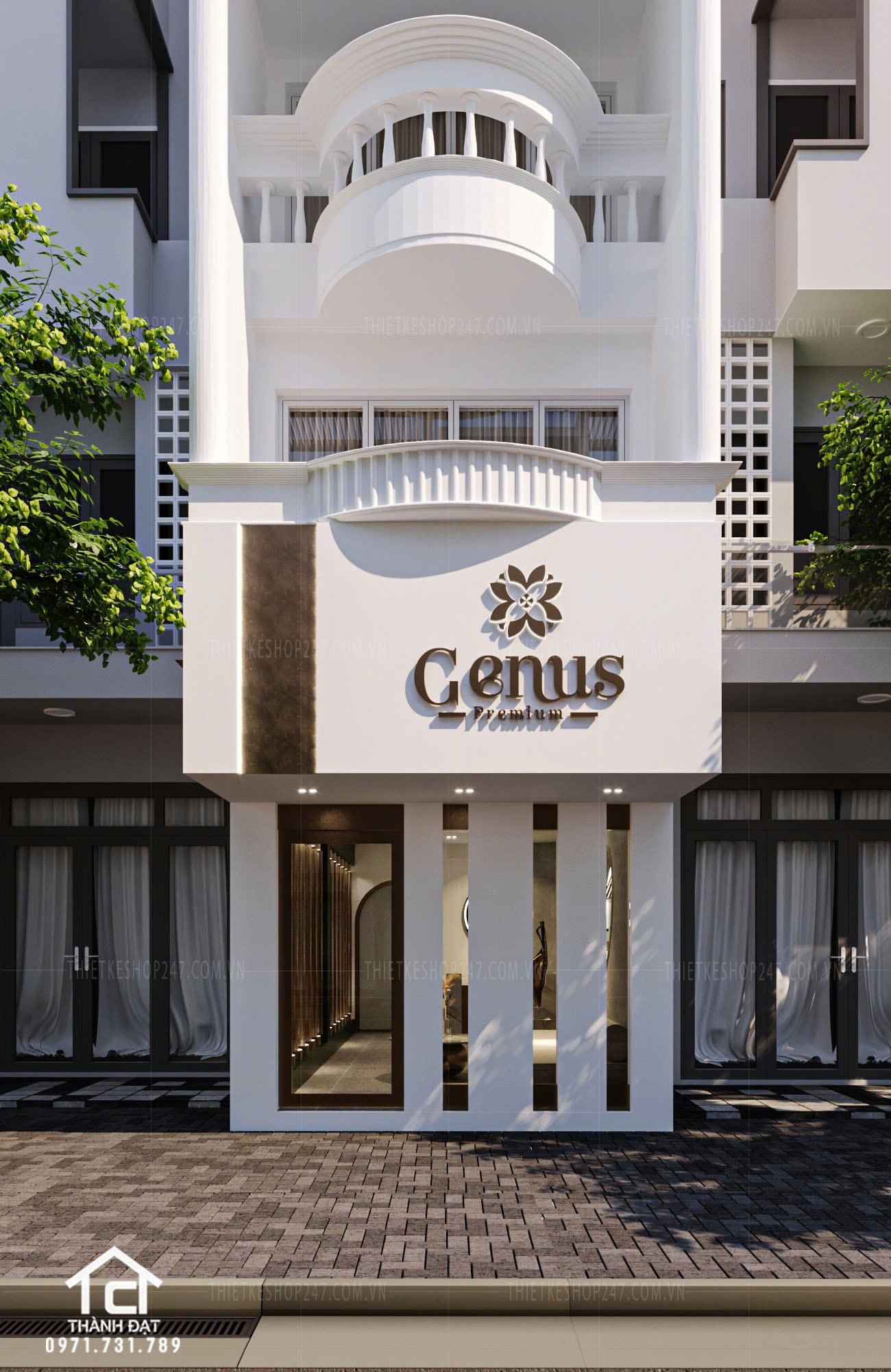 Mẫu thiết kế spa đẹp sang chảnh và hiện đại – Genus