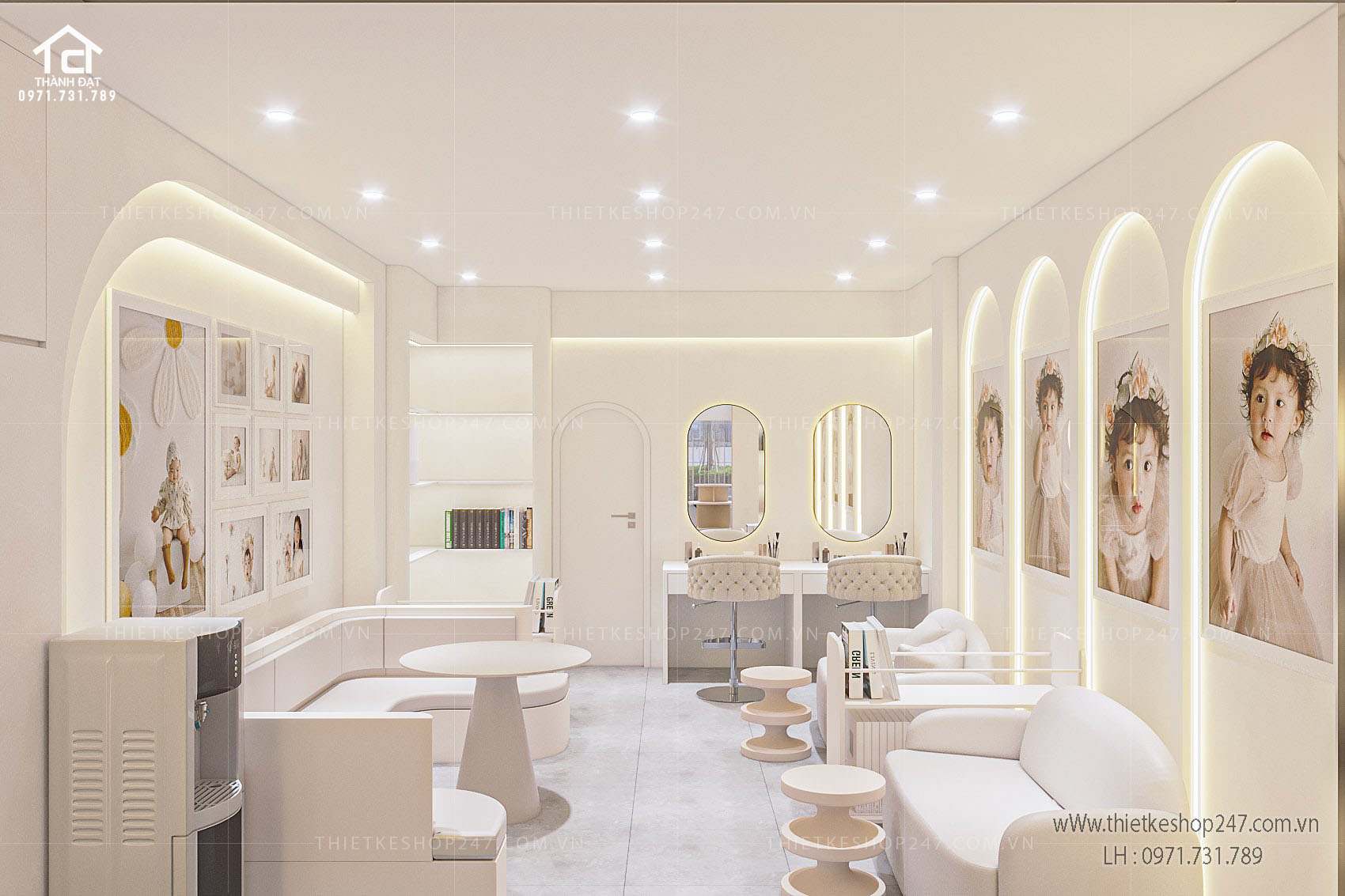 Thiết kế phòng chụp hình trẻ em đẹp dễ thương và vô cùng đáng yêu ...