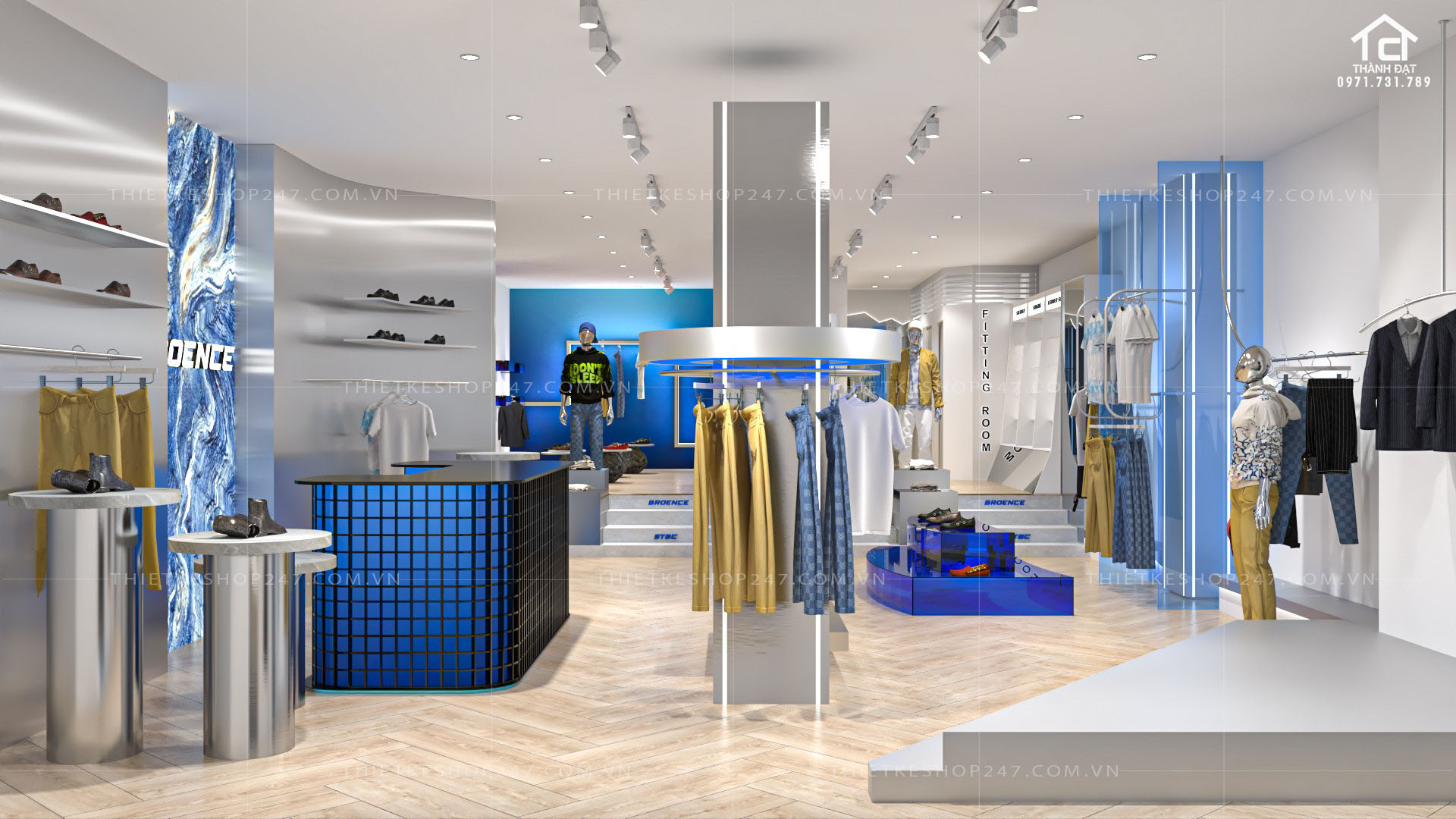 Thiết kế shop thời trang đẹp phong cách và cá tính– BROENCE